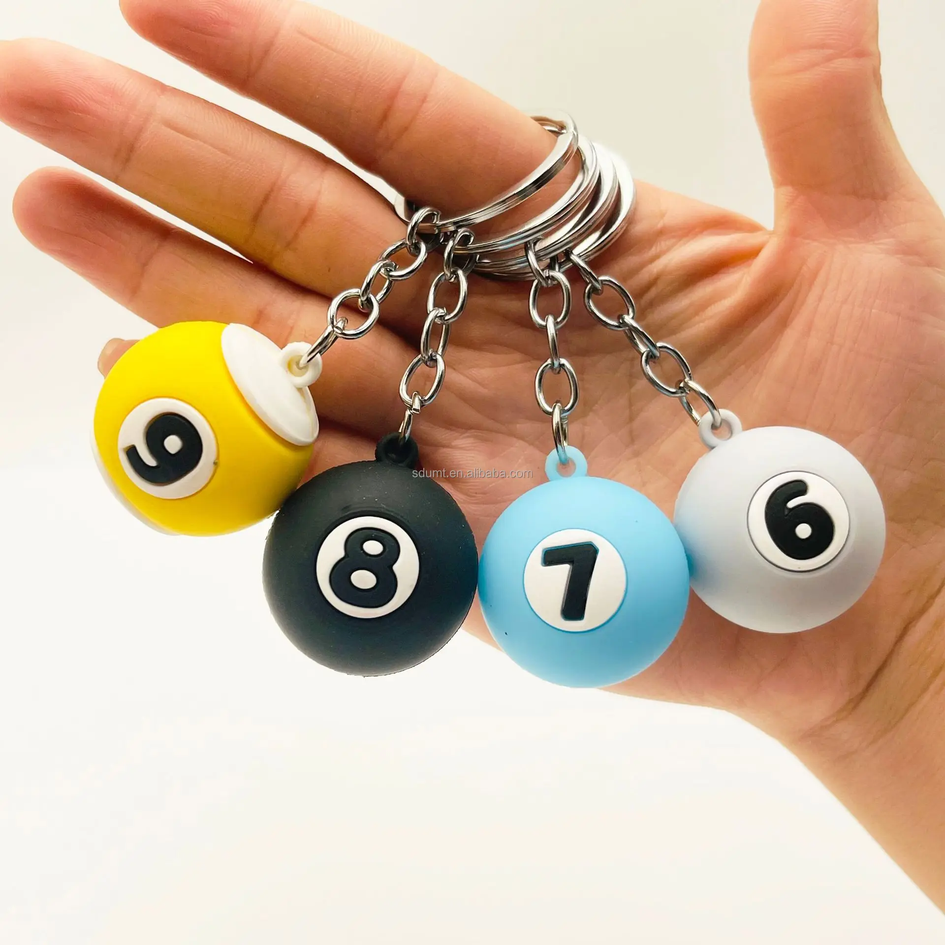 Lucky Billiard Game Accessories Keyring Keychain for Decoration and ...