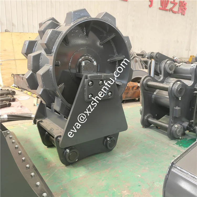 Excavator Compaction Wheel 30t Machine Parts - Buy Excavator Compaction ...