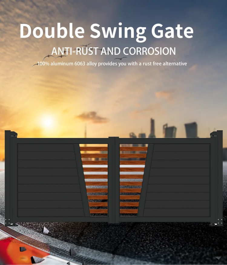 Jhr Driveway Gate Aluminium Gates And Fences Modern Sliding Gate Iron ...