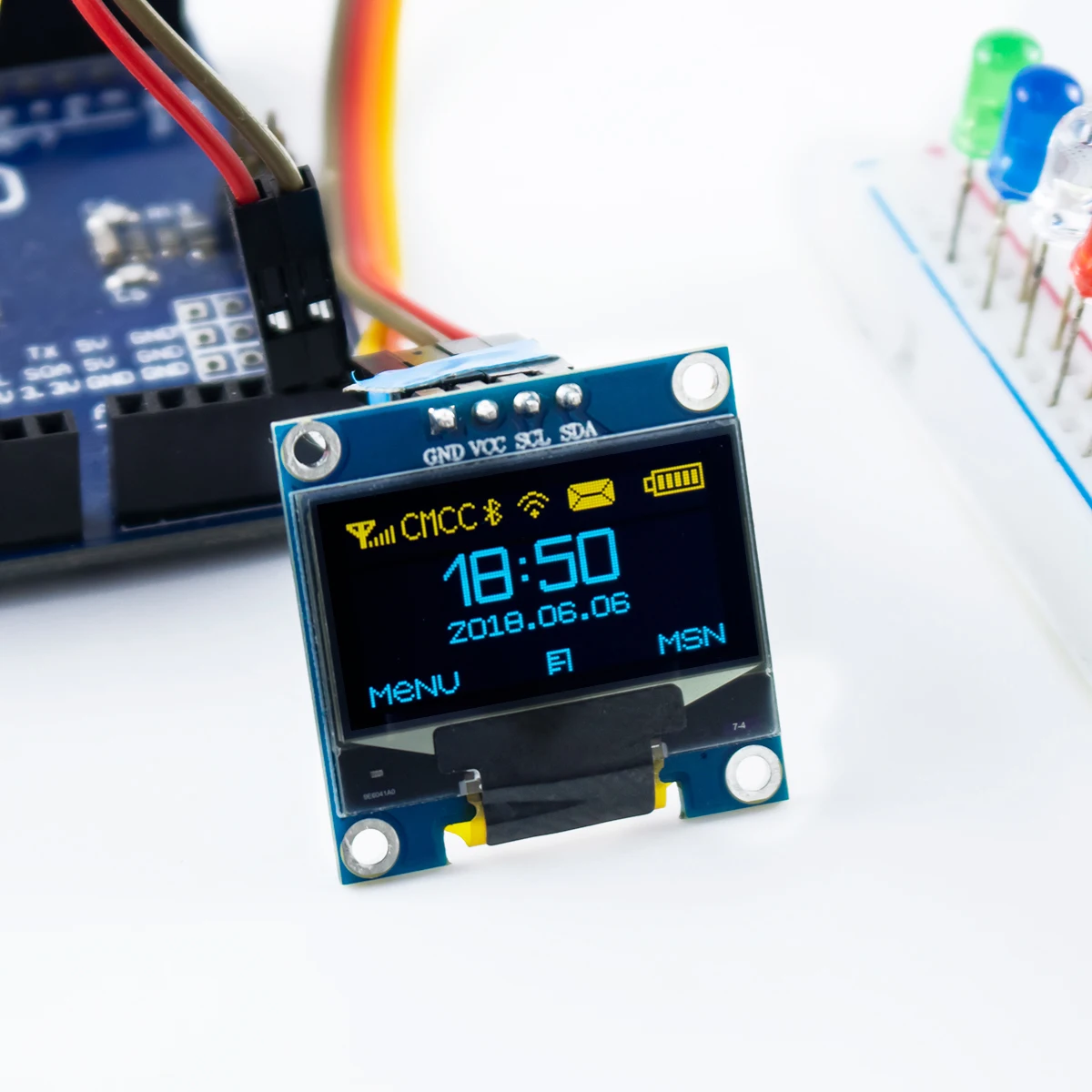 0.96 Inch OLED Display Module - 128x64 Pixel SSD1306