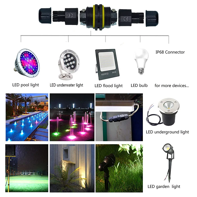 Metal Waterproof Plug M12 3pin 4pin 5pin Bulkhead Waterproof Connector ...