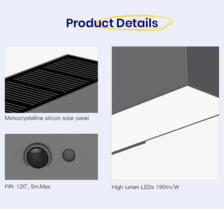 Sresky Outdoor Atmosphere Wall Lighting 1000LM IP54 Solar Garden Lights