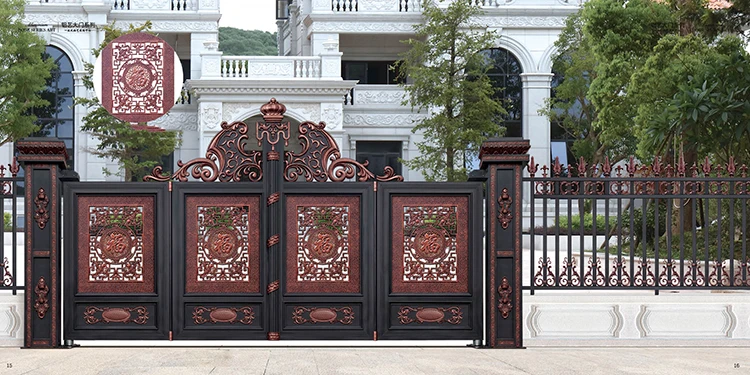 Modern Sliding Aluminum Gate - Indian House Main Gate Designs