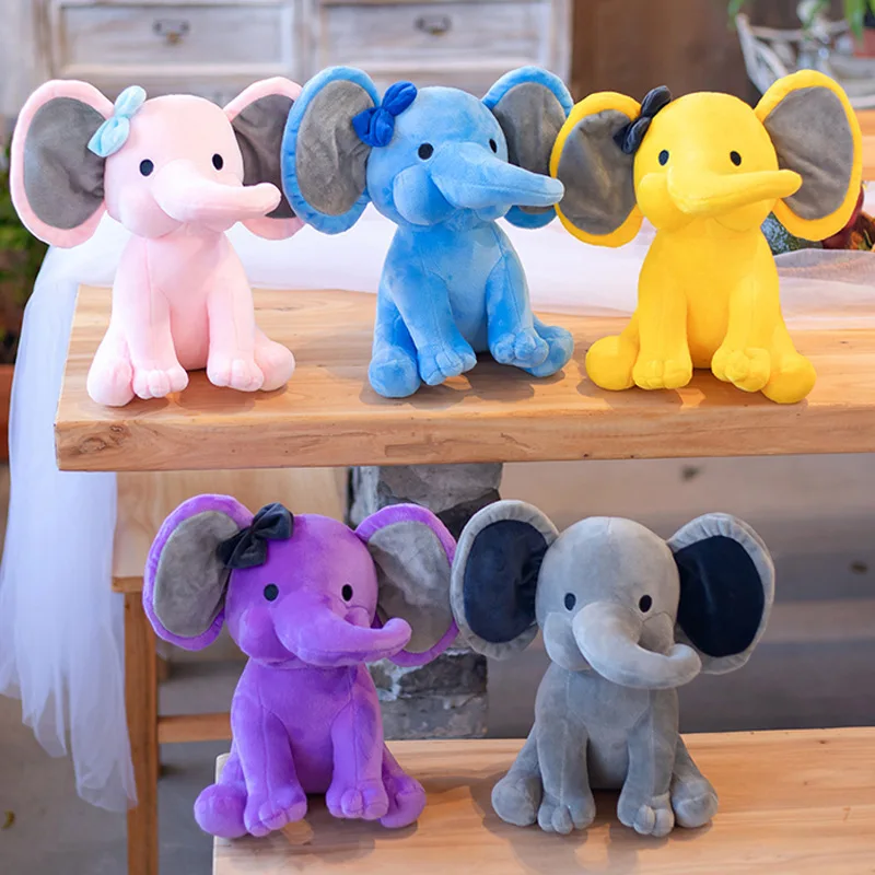 Christmas Gift Cute Plush Pp Cotton Stuffed Baby Elephants Toys With ...