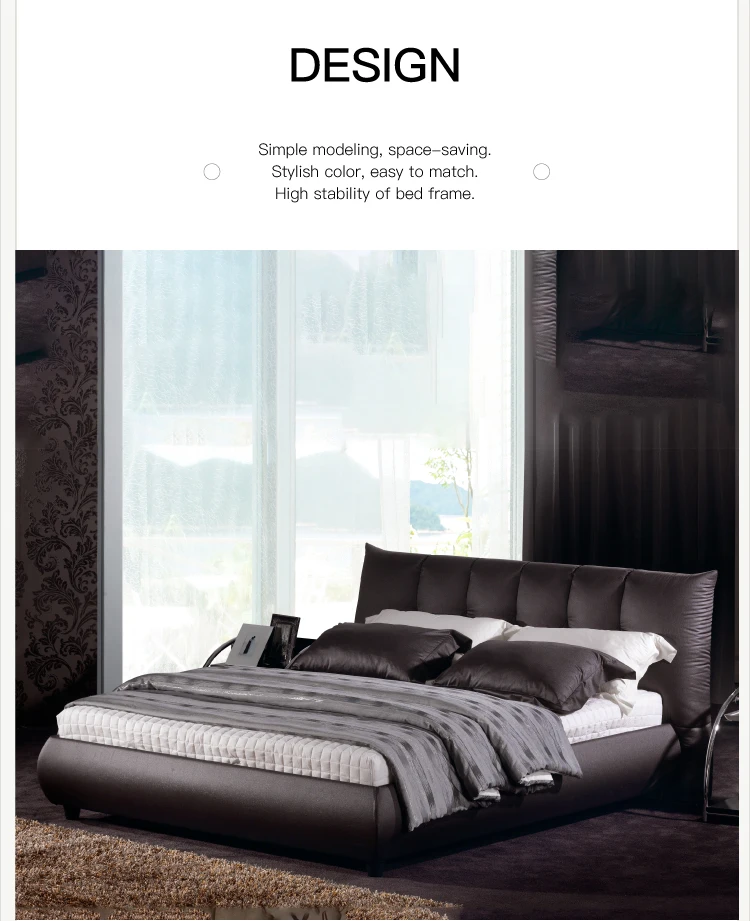 1.8 Meter Bed Bedroom Sets Adult Set Bedroom Luxury King Size Fabric Up ...