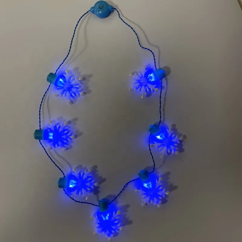 Wholesale Novelty Led Snow Necklace Party Decoration Led Blinking Light ...