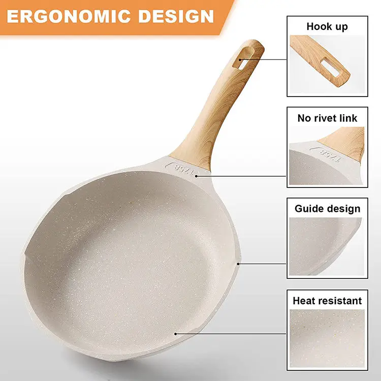 Factory Nonstick Coating Pans Custom Color Ceramic Pots And Pans ...