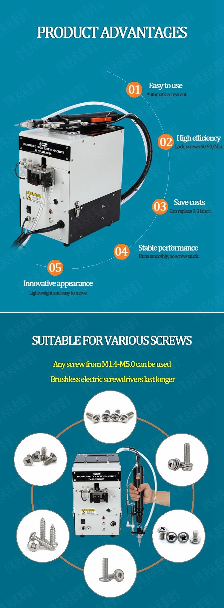 Wholesale Price Hand Screw Machine With Screwdriver Set Automatic For ...