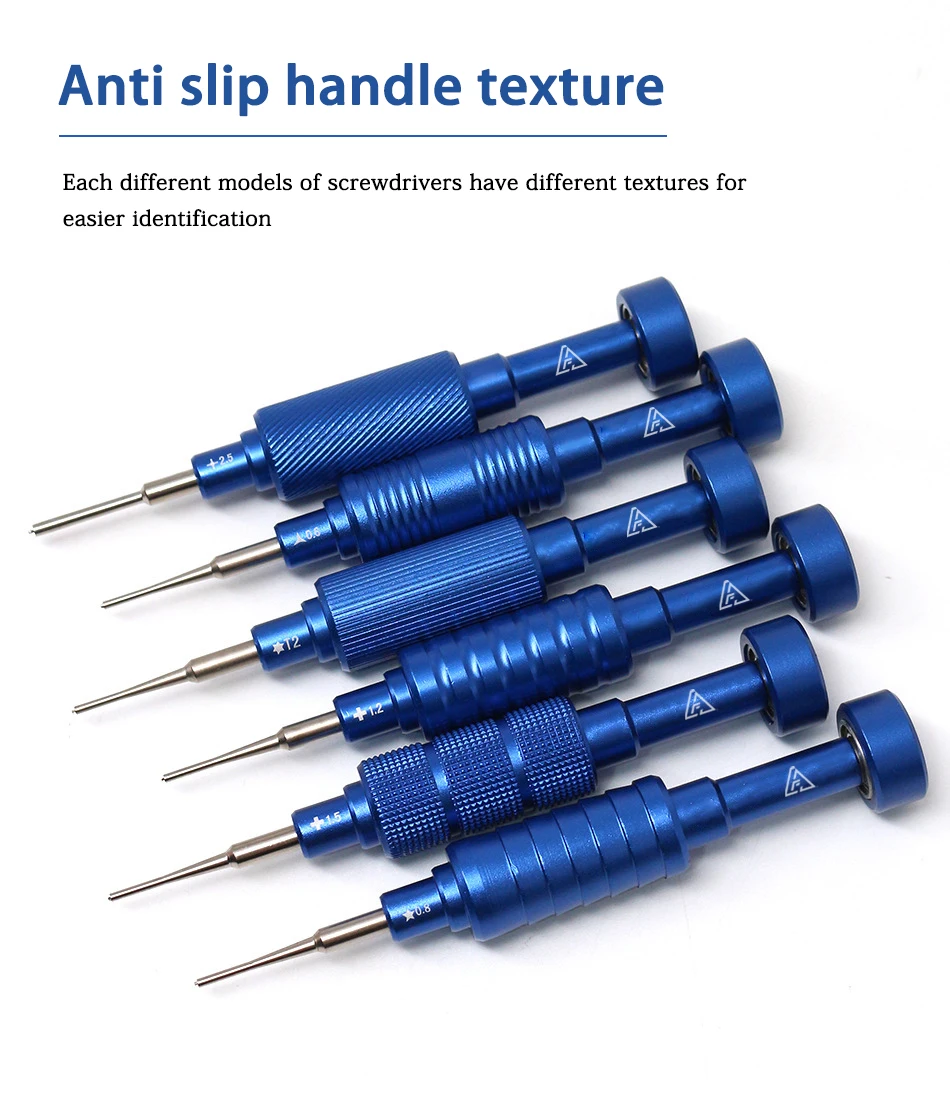 Blue 2d Magnetic Mini Cordless Screwdriver Set Insulated S2 Steel ...