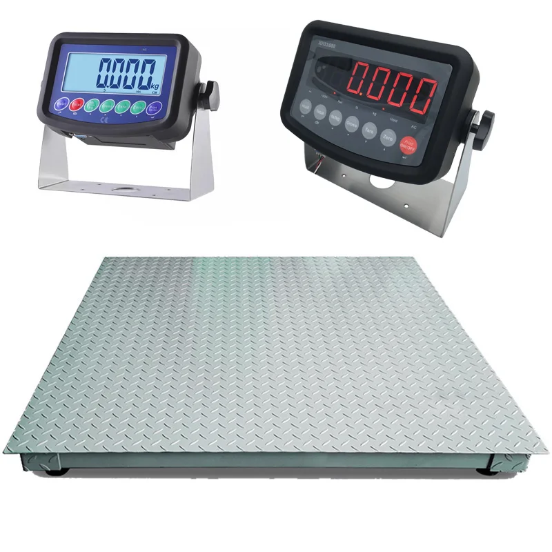 Rs232 Thick Platform Plate Industrial Floor Scale 3000kg Weighing ...