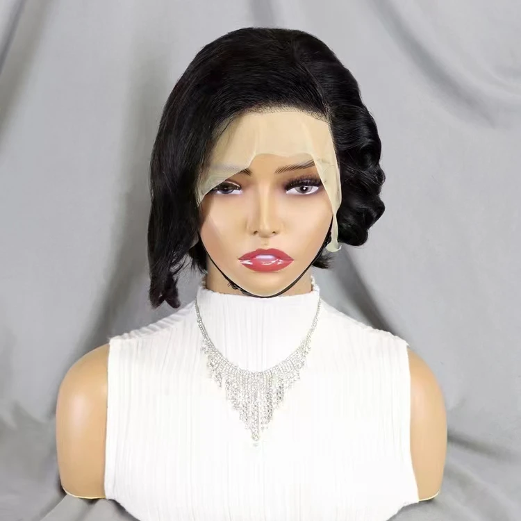 Short Perruque Pixie Cut Wig Human Hair 13*4 New Design Wigs Human Hair ...