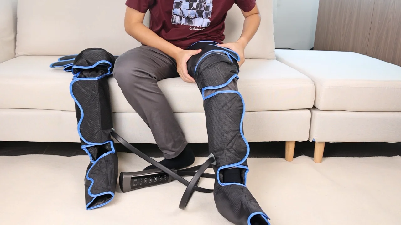 Vibration Heat Air Compression Muscles Pain Relief Sequential Boots ...