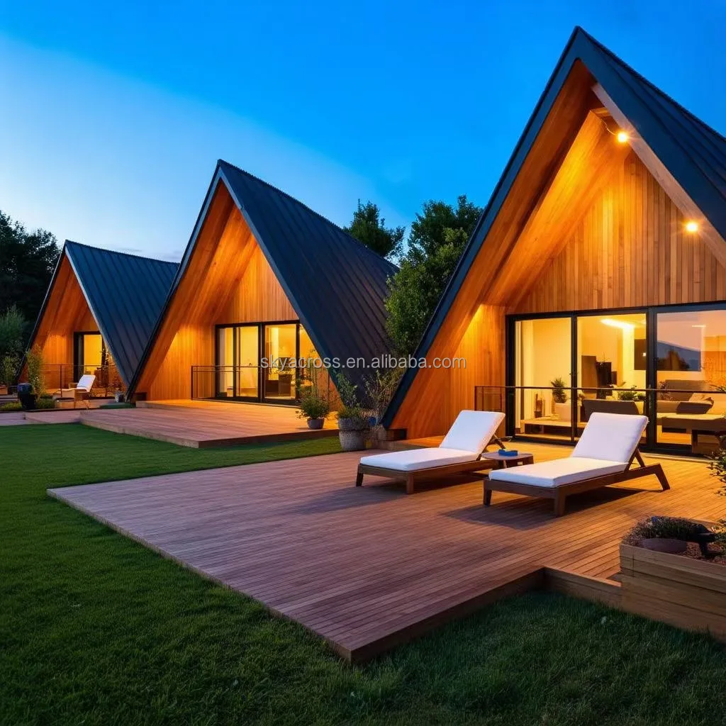 Triangle Shape Structure Small Cabin Tiny House Triangle House a Frame ...