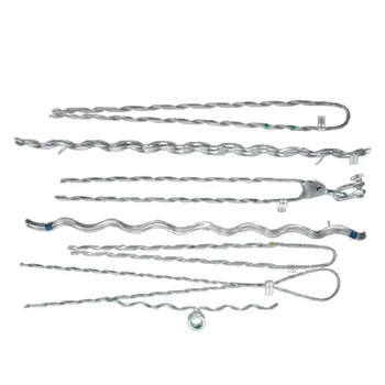 Preformed Helical Spiral Tension Suspension Armor Rods Protect Fiber ...