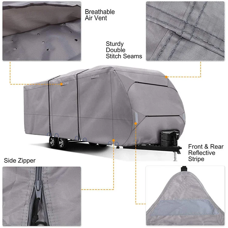 Waterproof Roof Top Cover Caravan Motorhome Rv Cover Customized Size ...