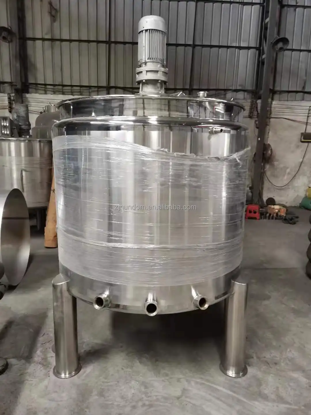 500 Liter Chocolate Melting Mixing Tank - Double Jacket Heating Mixer