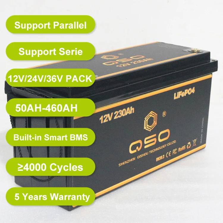 Deep Cycle 12v 100 200 300 400 Ah Lifepo4 Battery 12v 200ah 100ah 150ah ...