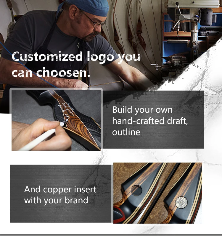 2023 New Old Mountain 68 Inch Bamboo Carbon Hunting Long Bow Archery ...