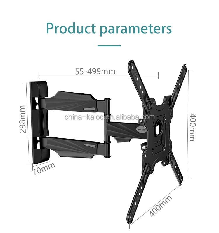 Swivel Folding down TV Wall Bracket - Ideal for 32-65 Inch Tvs