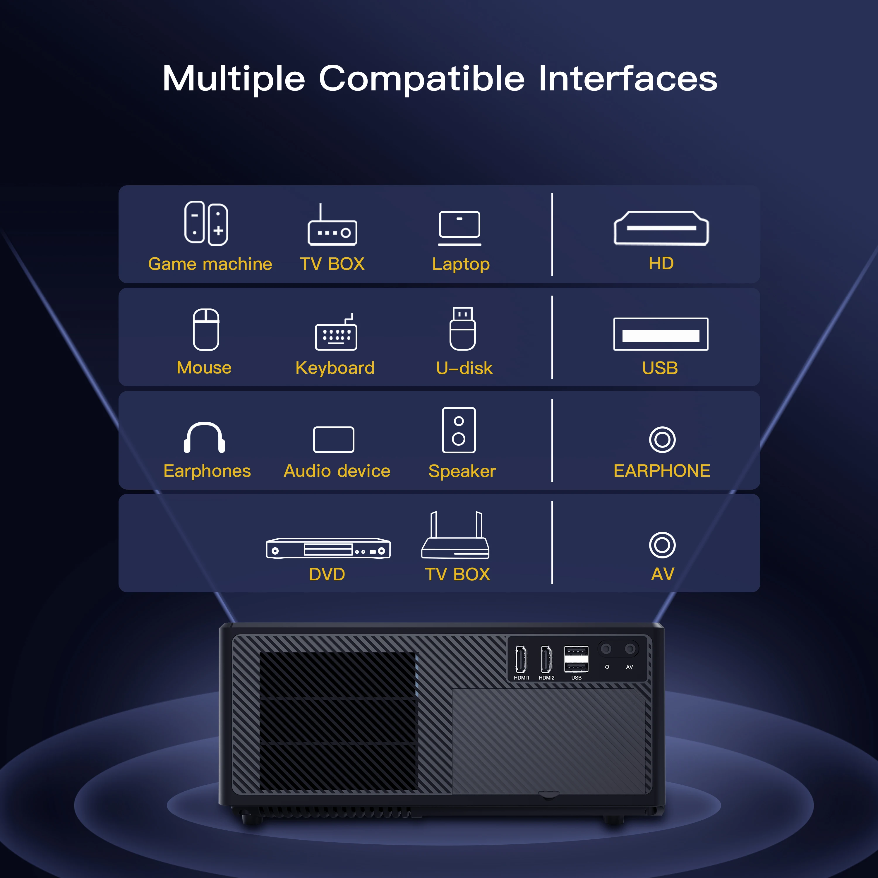 XNANO Factory Projectors X7 GTV - Full HD 1080p Home Theater