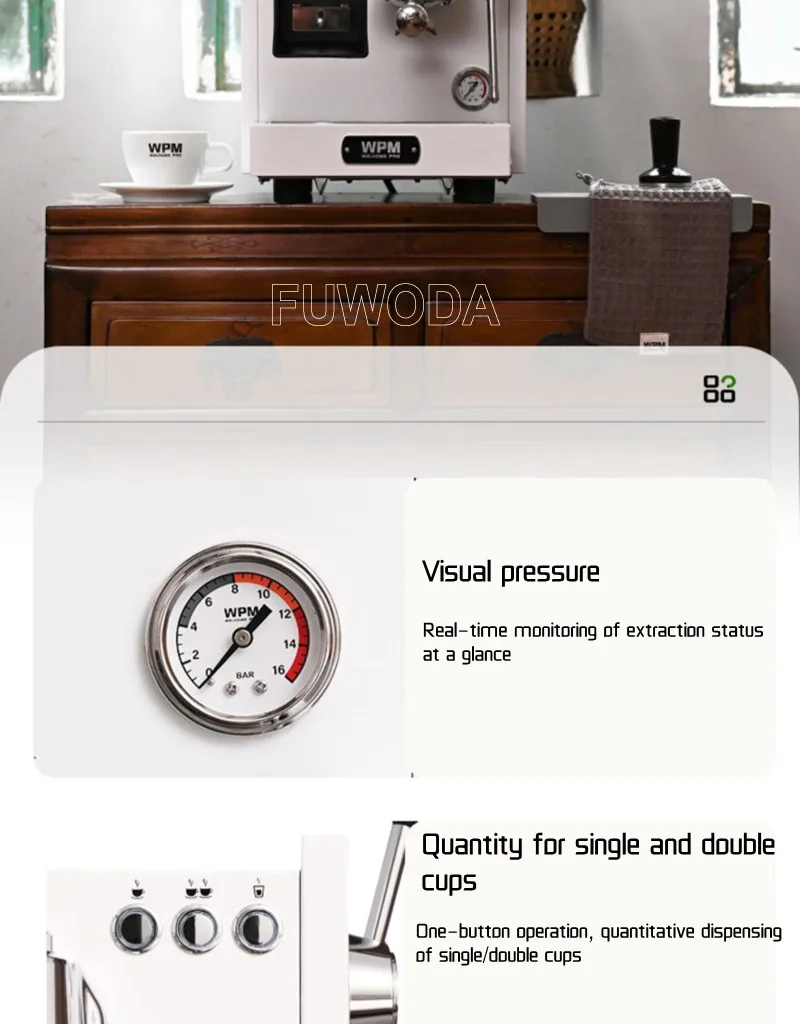 Super Steam PID Thermoblock Coffee Maker for Cafes