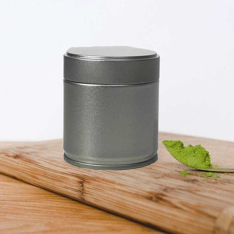 Self Sealing Welding Empty Food Grade Black Tin Can for Matcha
