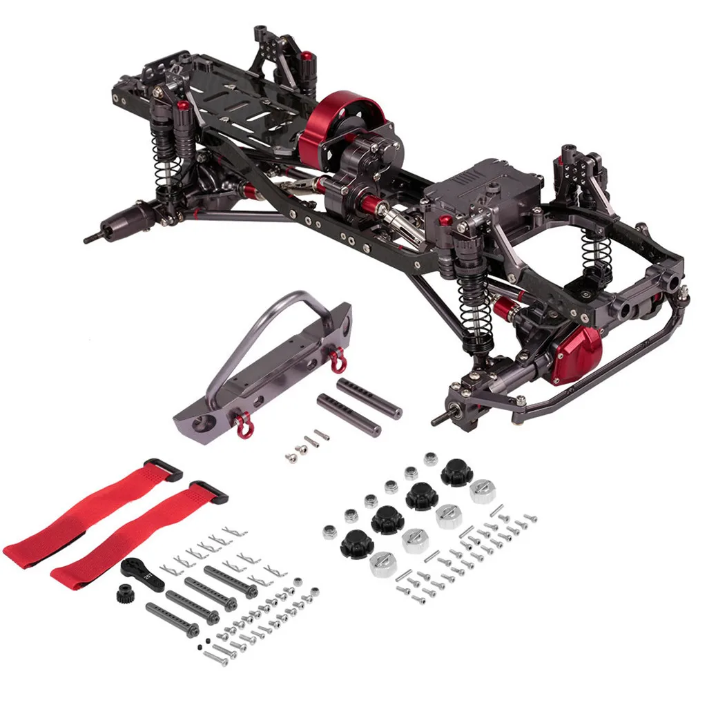 RC Car Frame Kit 1/10 CNC Aluminum for SCX10 AXIAL RC Crawler Climbing ...