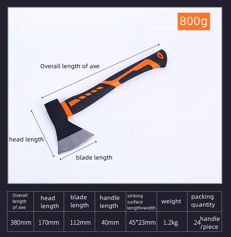 Multitool Big Fiberglass Handle Camping Axe Hand Tool 1000g Survival ...