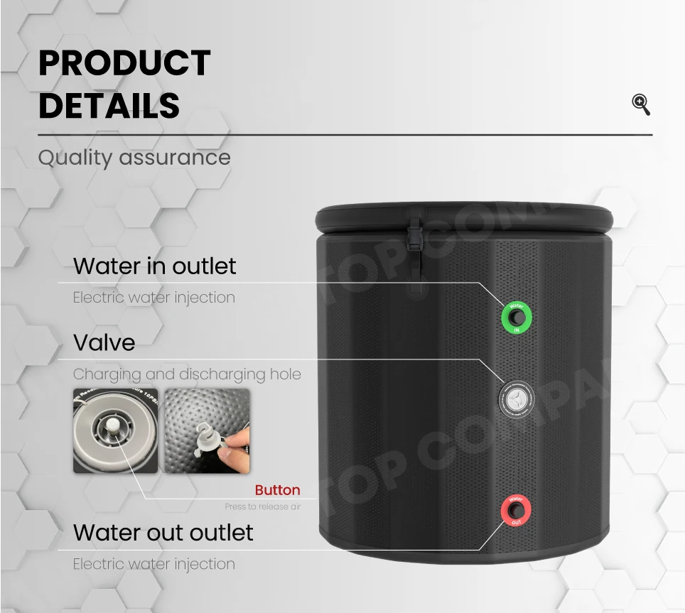 High Quality Inflat Home Spa Ice Bucket Bath Tub Ice Pvc Recovery Pod ...