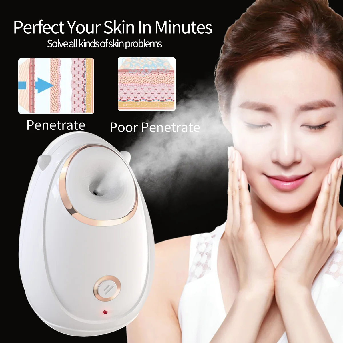 Nano Facial Steamer & Pore Cleaner For Home Beauty Use