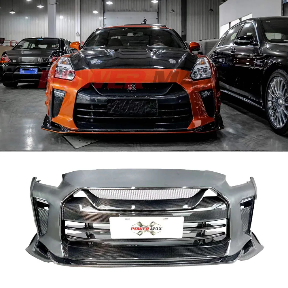 TS Style Body Kit for Nissan GTR R35 - Carbon Fiber Bumper