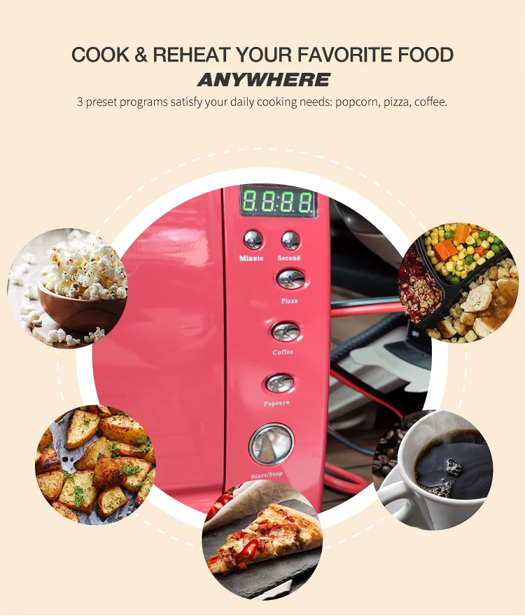 Portable Food Heater & 12V Microwave Oven for Car, Truck & Camping - 7L ...