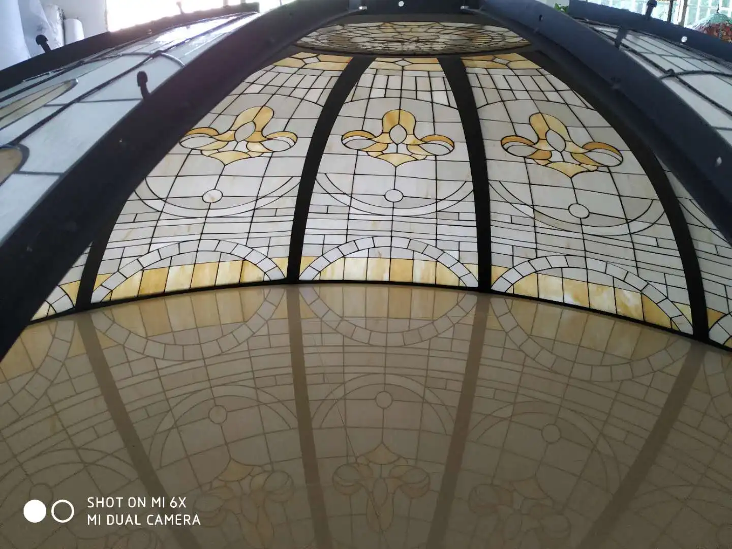 Stained Glass Dome Skylight Handmade Soldering Decorative Stained Glass ...