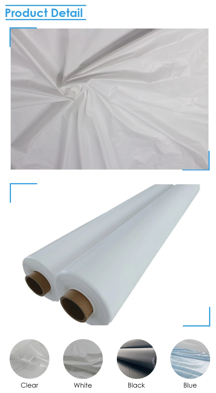 White Black Film Oeko Tex Tpu Film Roll Materials Waterproof Breathable ...
