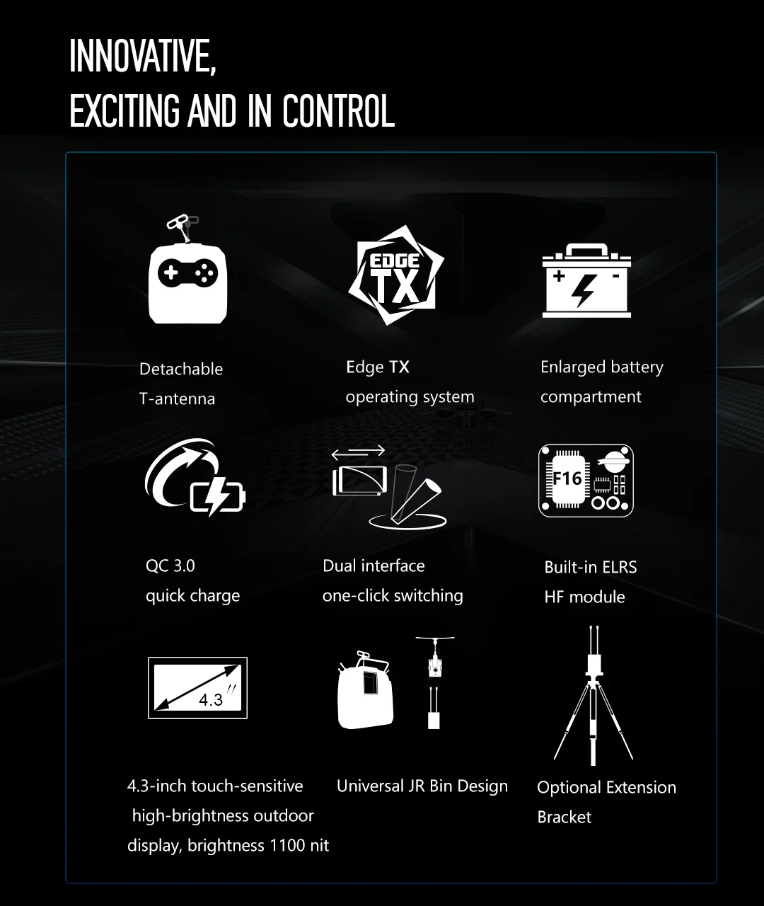 Drone ControllerRacing Drone Remote Control for DJI UAV Large UAV ...