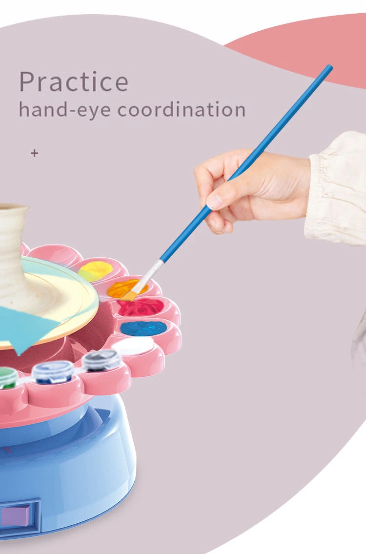 Handmade Clay Diy Electric Turntable Pottery Pulling Machine Sunflower ...