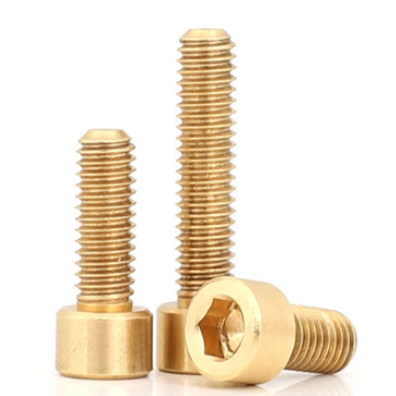 Metric Imperial Yellow Brass H59 H62 Full Threaded Allen Key Bolt With ...