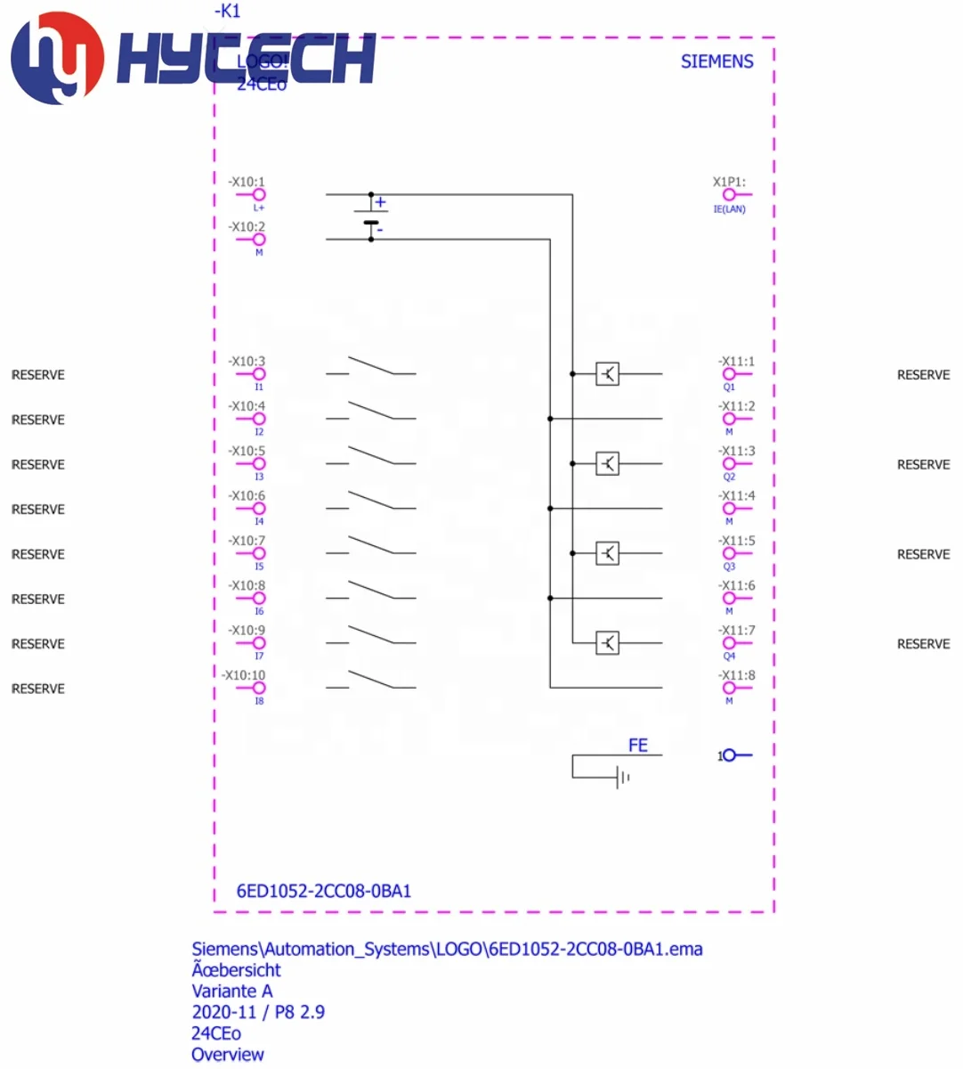 Siemens Logo Plc Di 8 (ai 4)/do 4 Logic Module Logo! 24ceo Controller ...