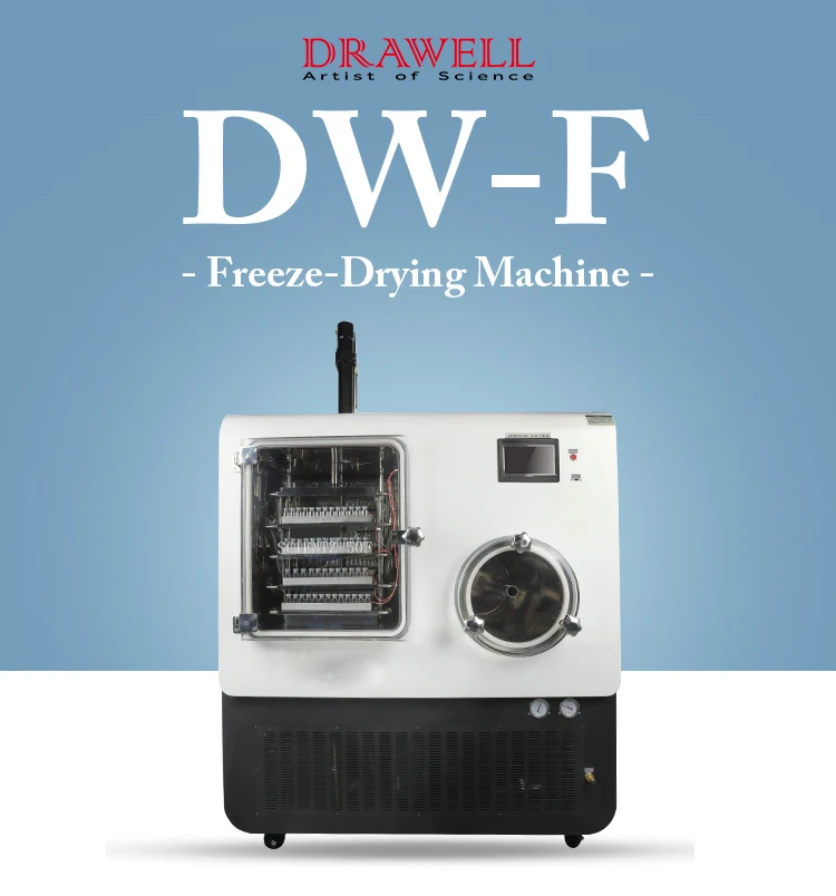 Lab Vacuum Freeze Drying Lyophilization Machine Vial Freezer Dryer ...