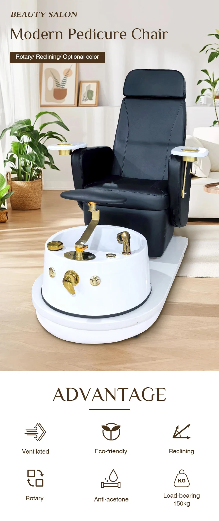 SVANA Pedicure Chairs - Modern, Comfortable, and Functional