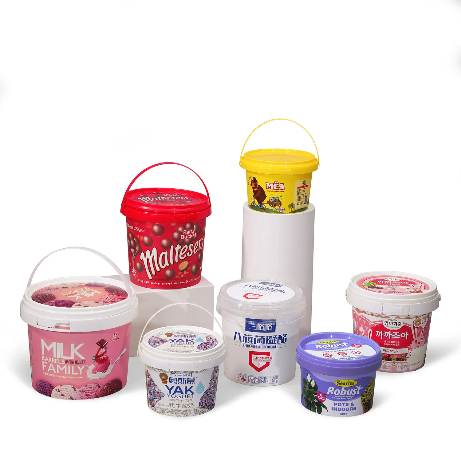 Small Container of Milk - 1 Liter Food Grade Plastic Bucket