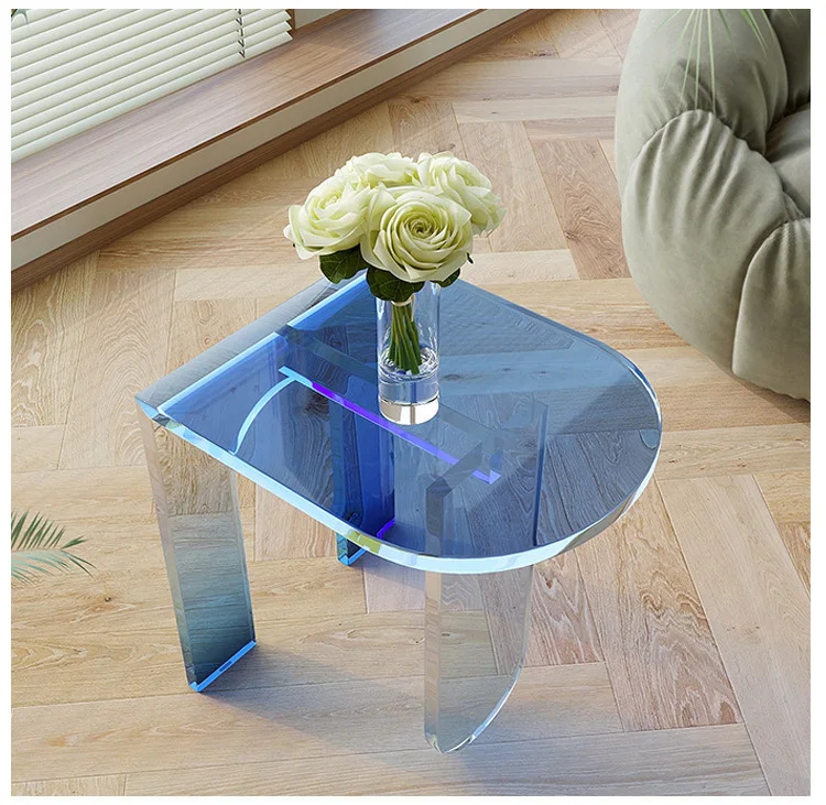 Acrylic Luxury Designer Models Transparent Gradient Side Table Modern ...