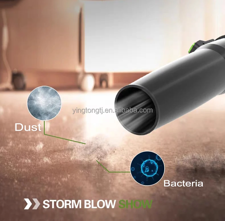 21V 450W 19000RPM Lightweight Handheld Quiet Cordless Leaf Blower Wind ...