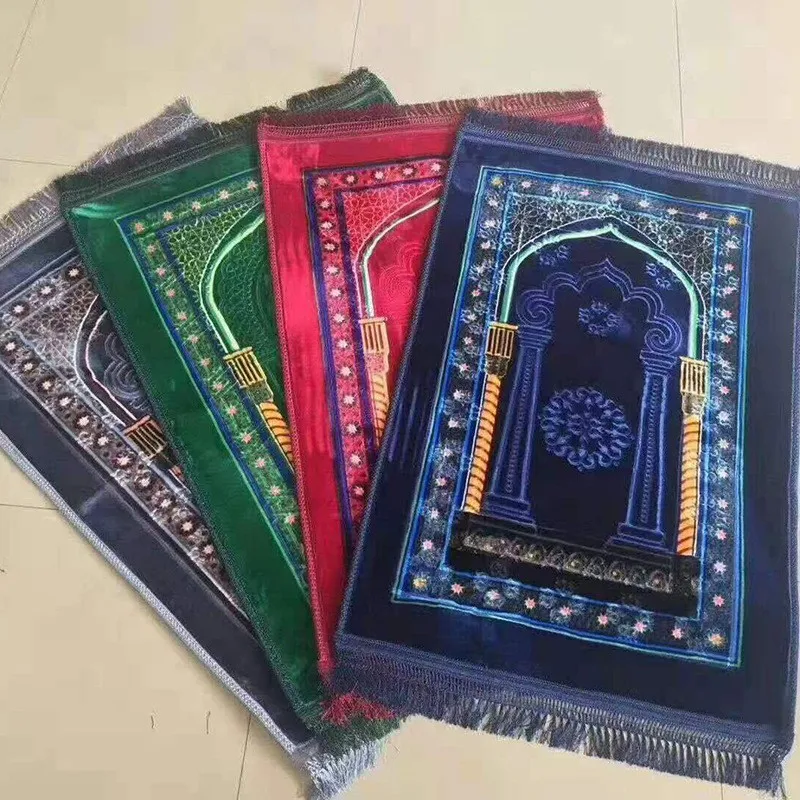 Wholesale Turkiey Sejadah Embossed Thick Padded Prayer Mat Muslim ...