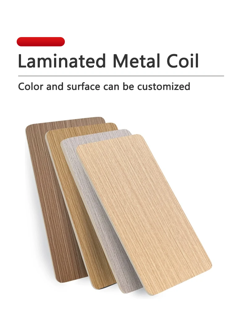 Moisture Proof Vcm Wood Pattern Pvc Coated Laminated Steel Coil - Buy ...