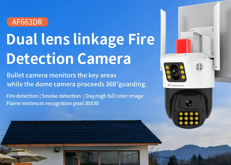 PT Ultra Fire Smoke 4K Security Camera - Outdoor Smart Detection