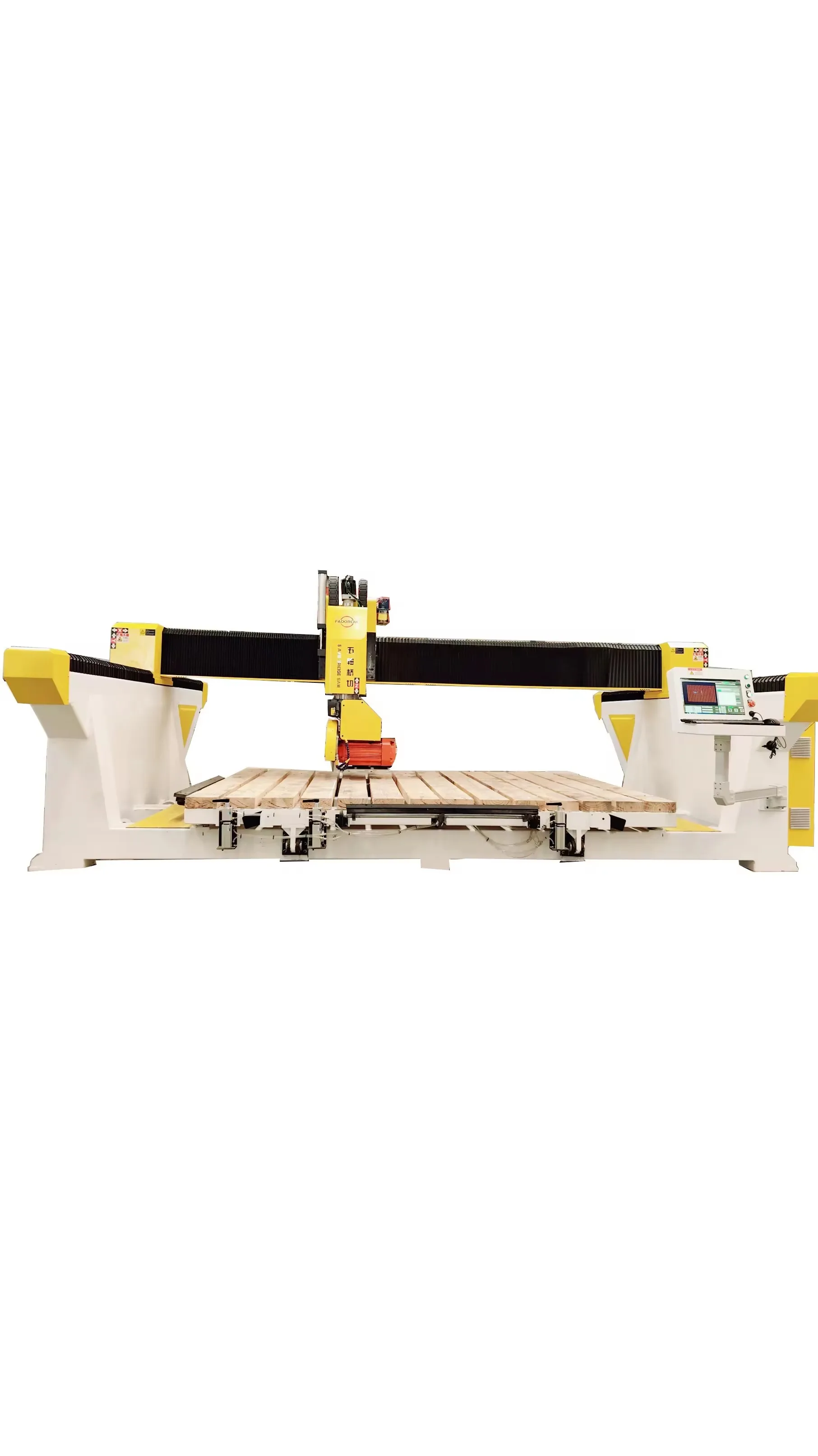 Cnc 4 Axis Bridge Saw Granite With Infrared Ray Head For Marble ...
