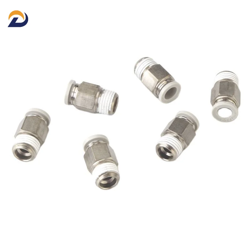 Airtac Threaded Straight Through Quick Connector Pc/apc4/6/8/10/12-16m5 ...