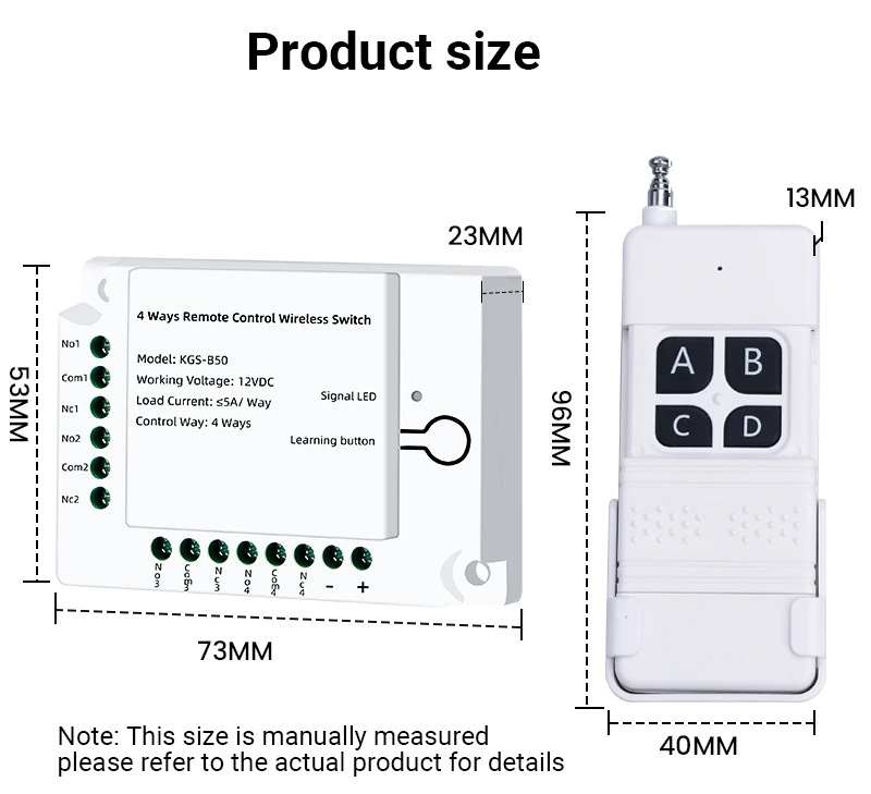Good Selling 4 Ways Relay 12v Electronic Switches With Remote Control Light Switch - Buy Remote ...