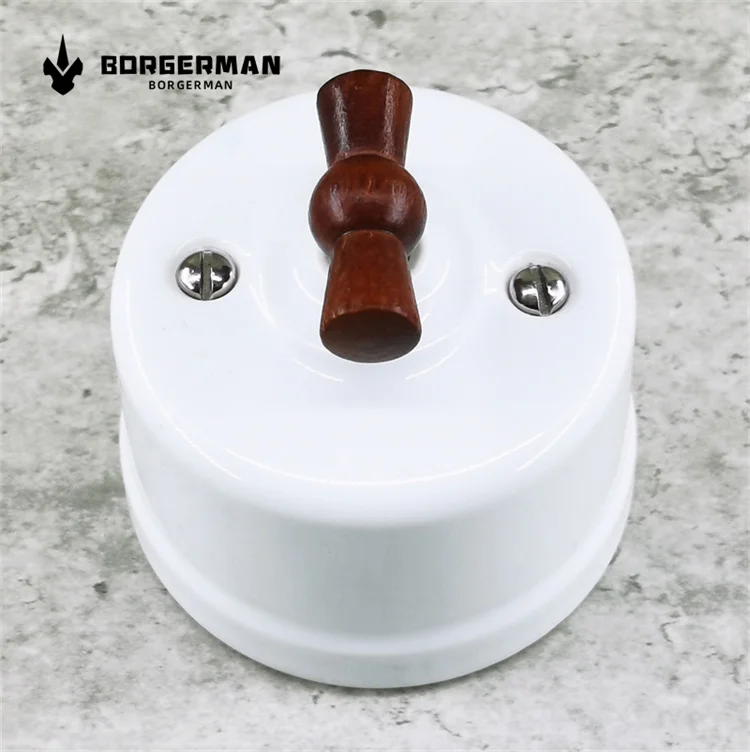Borgerman Decorative 1 Gang Double Way 250v Wall Switches Vintage Retro ...